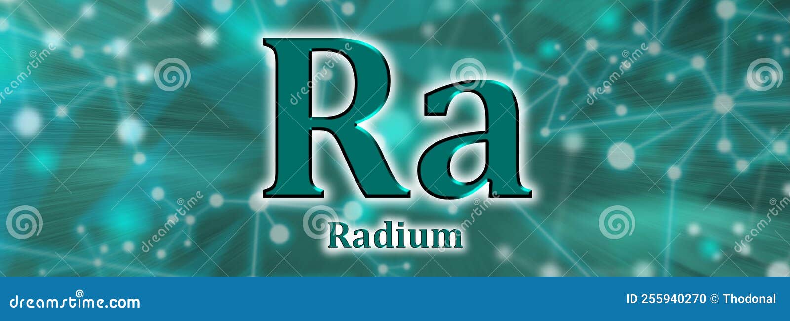 Ra Symbol. Radium Chemical Element Stock Illustration - Illustration of ...