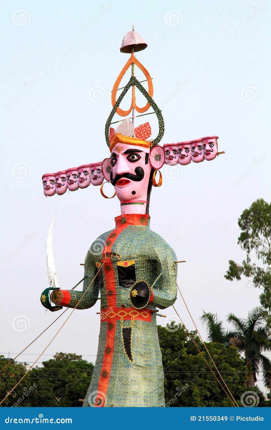Raavan statue stock image. Image of evil, standing, ravan - 21550349