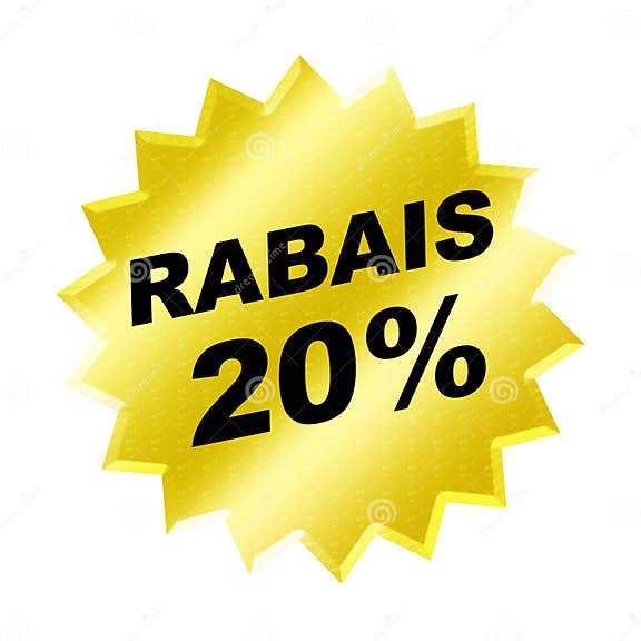 Rabais Sign stock illustration. Illustration of pourcentage - 5639285