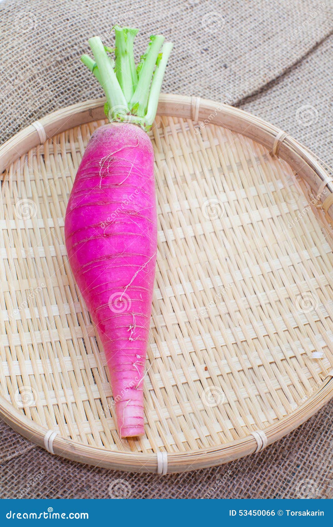 Rabanete Roxo Fresco Do Daikon Foto de Stock - Imagem de bambu, verde ...