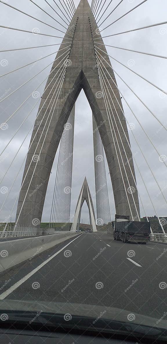 Rabat Bridge editorial photography. Image of infrastructure - 246400542