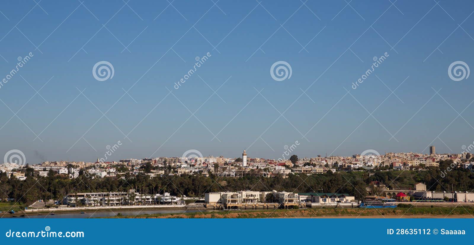 Rabat skyline stock photo. Image of angle, blue, rabat - 28635112