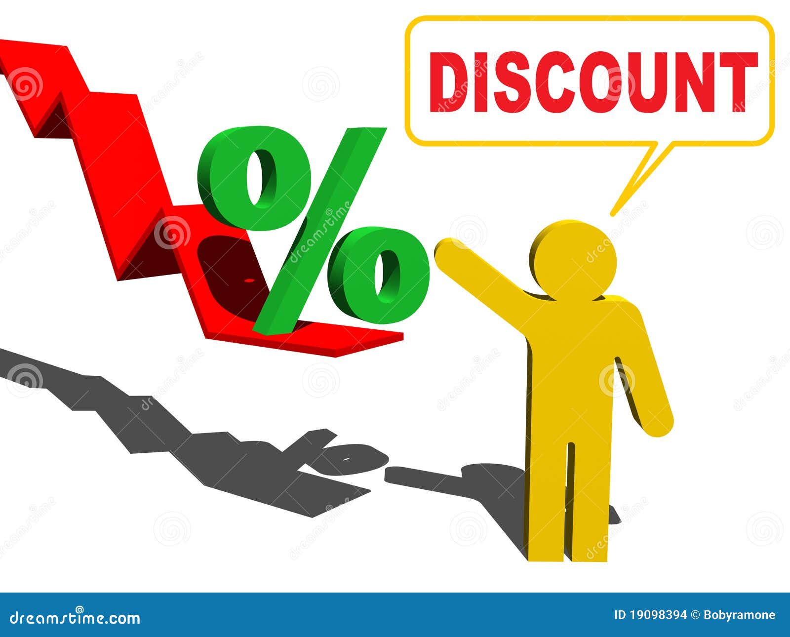 Rabatt stock abbildung. Illustration von wirtschaftlichkeit - 19098394