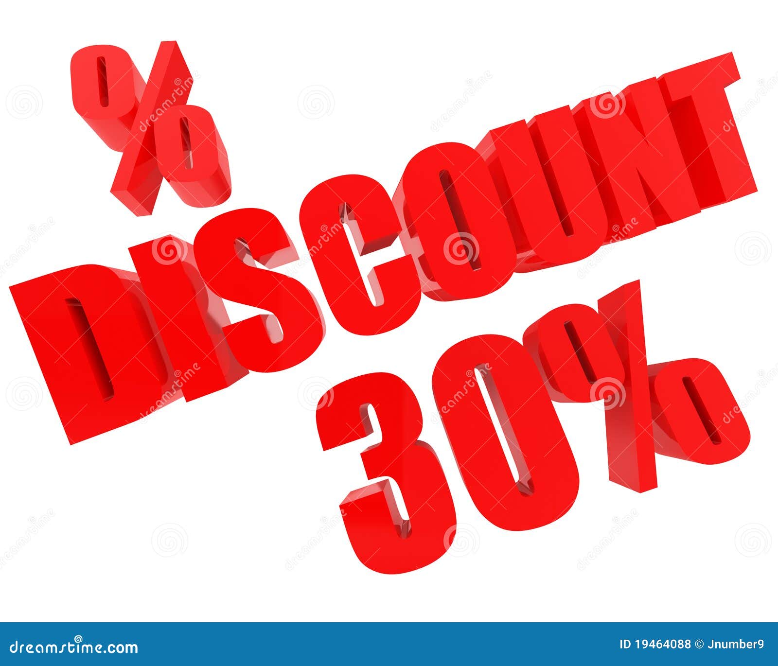 Rabatt 30% stock abbildung. Illustration von niedriger - 19464088