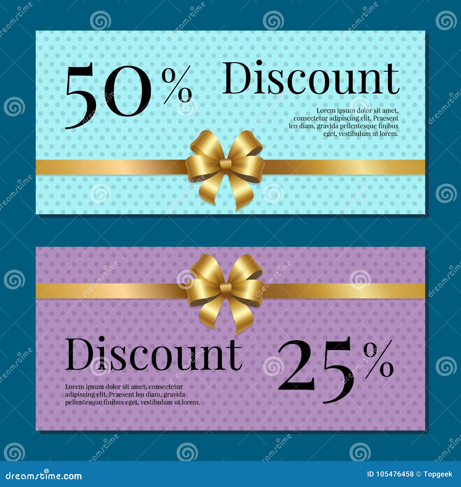 Rabatt Auf Einem 50 25 Prozent-Satz Poster Mit Gold Vektor Abbildung ...