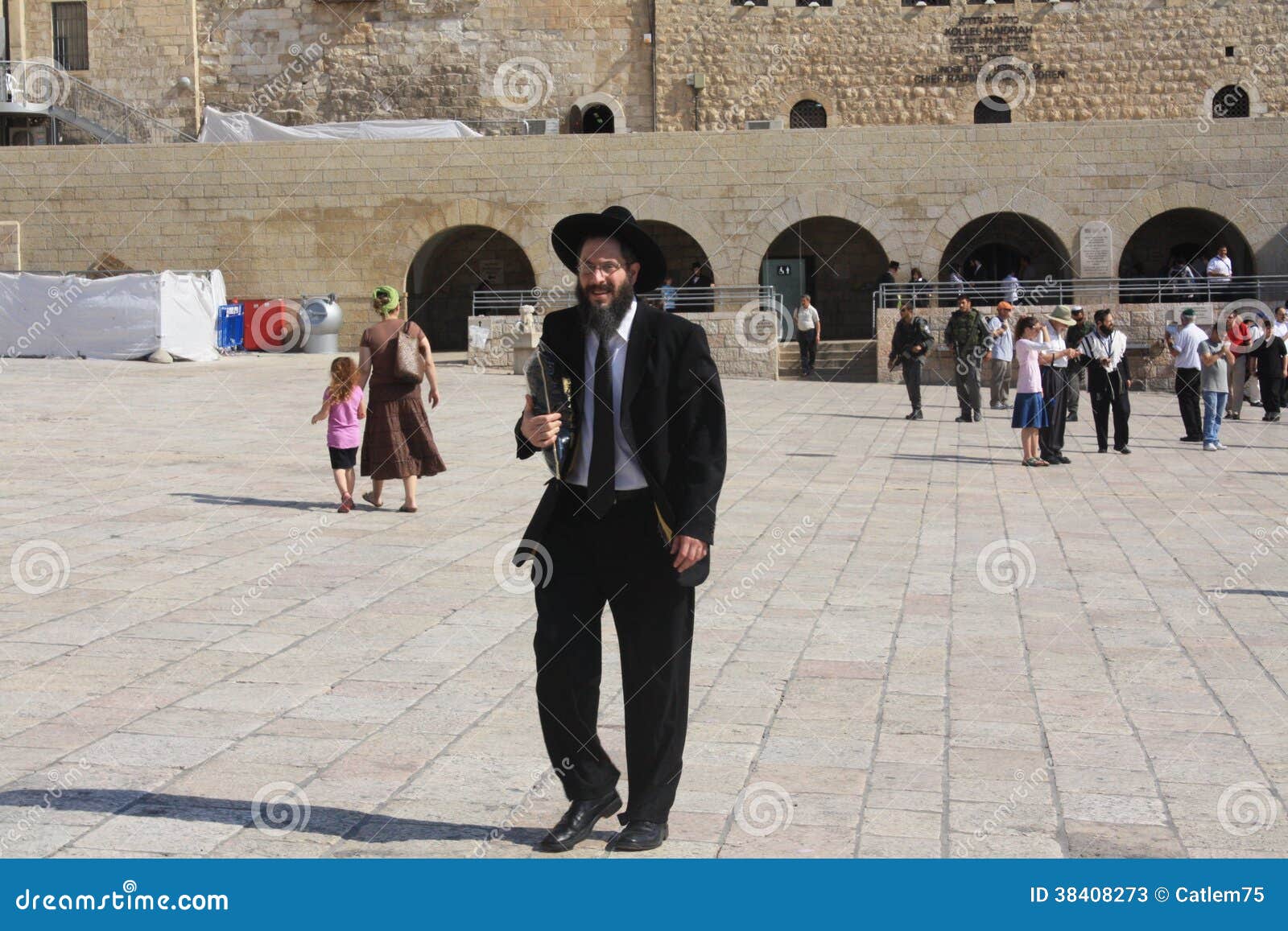 Rabbi editorial stock photo. Image of wailing, wall, jewish - 38408273
