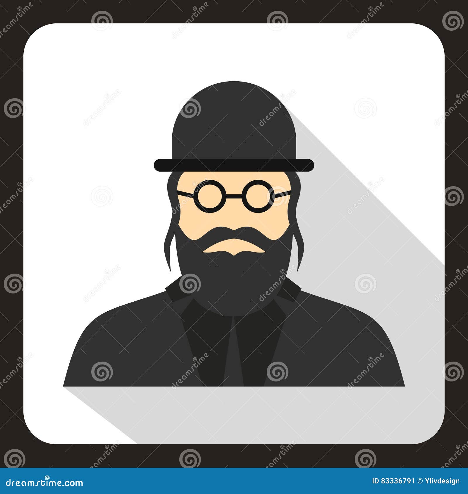 Rabbi Icon Vector. Trendy Flat Rabbinic Icon From Religious Collection ...
