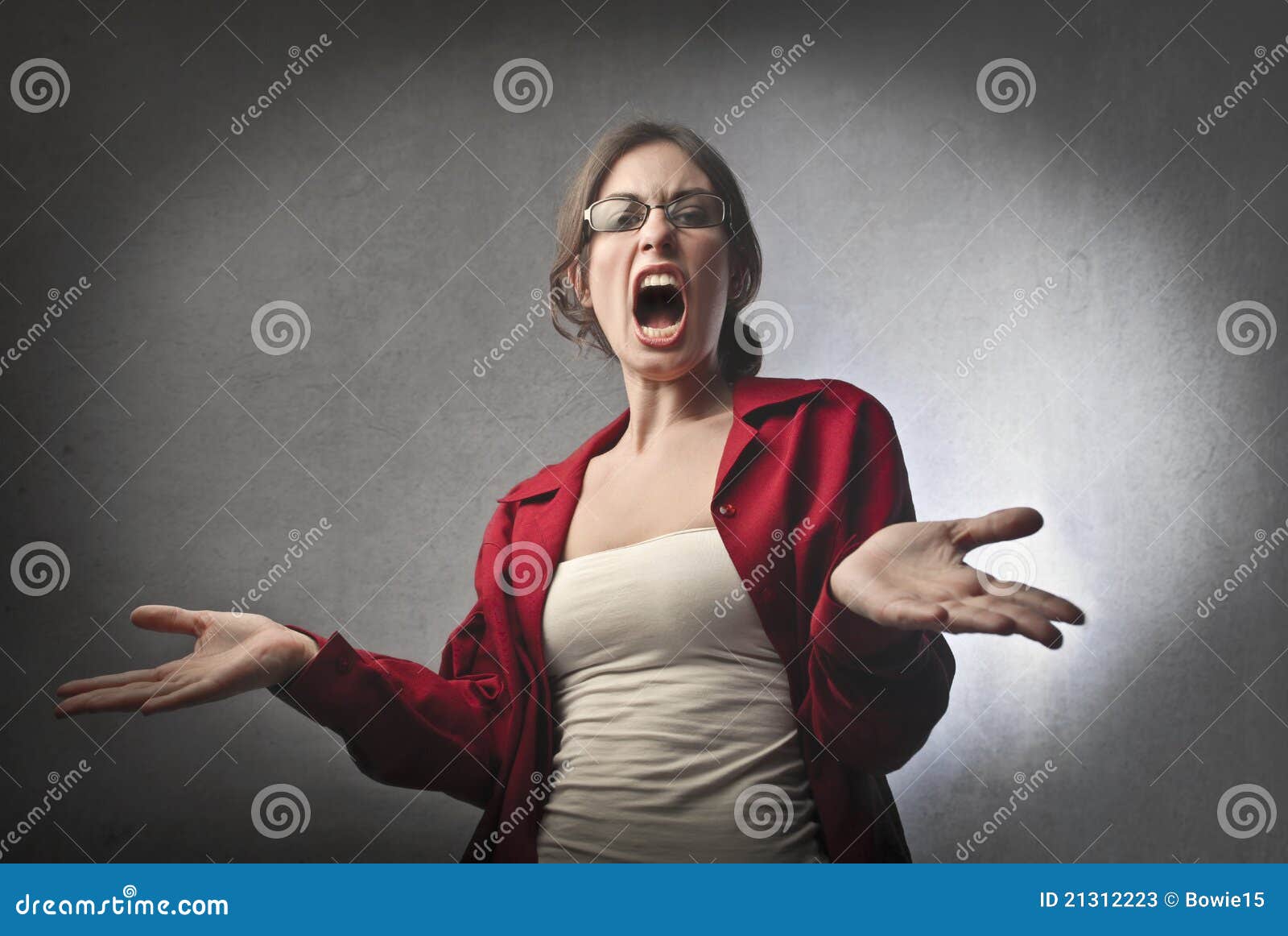 Rabbia immagine stock. Immagine di donna, espressione - 21312223
