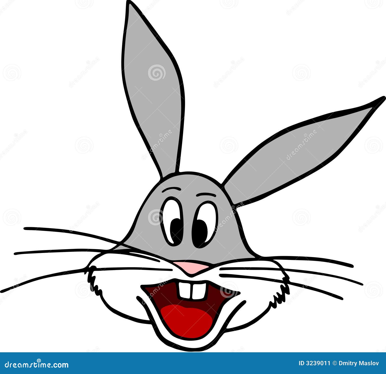 Rabbit stock vector. Illustration of cartoon, vector, drawing - 3239011