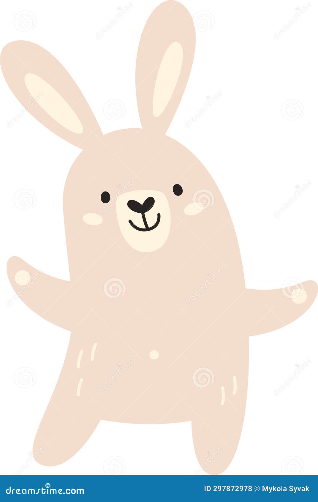 Rabbit Animal Happy stock illustration. Illustration of rabbit - 297872978