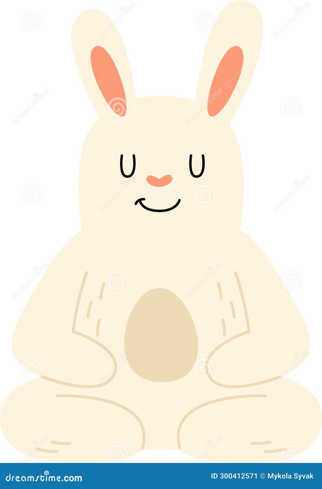 Rabbit Animal Sitting stock vector. Illustration of collection - 300412571