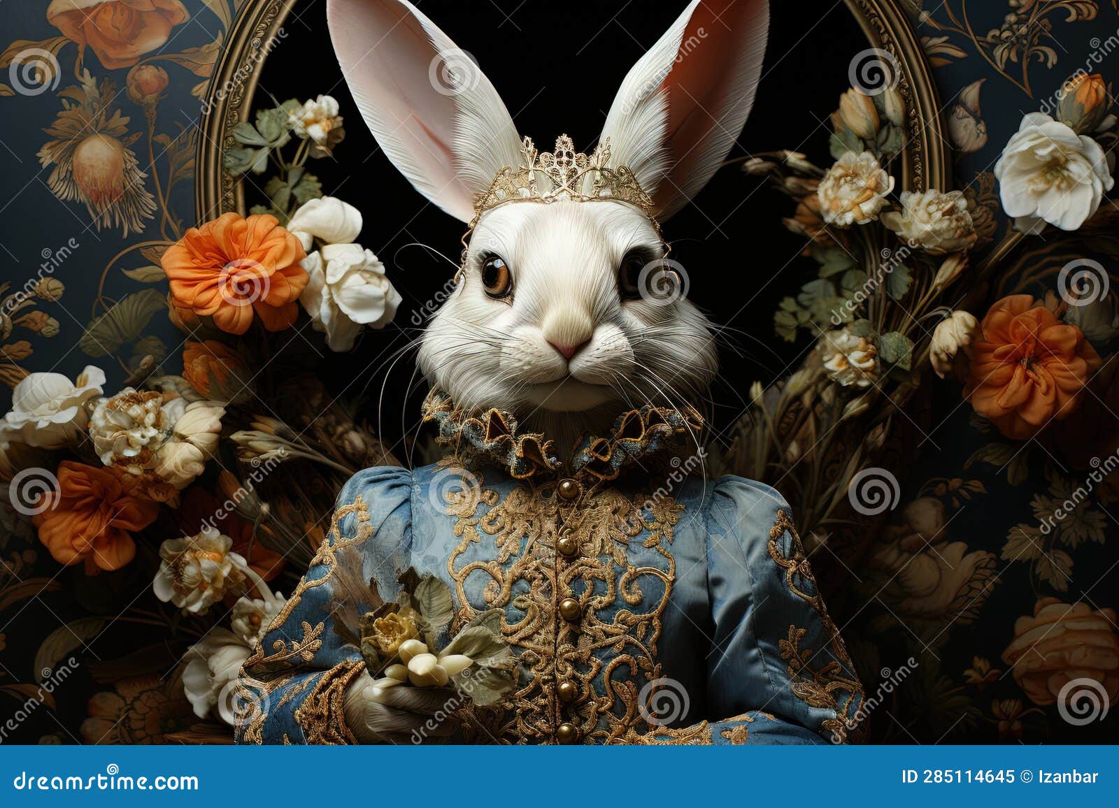 Rabbit As Prince Illustration Generative Ai Stock Illustration ...