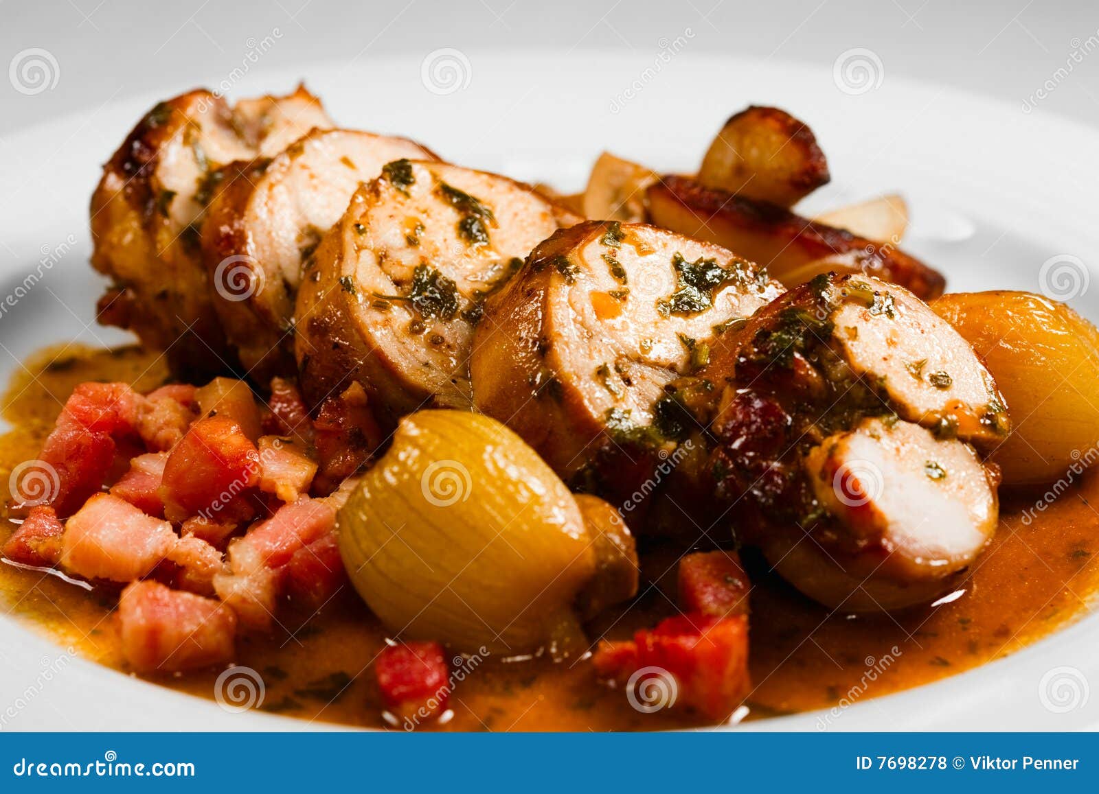 Rabbit beef-roll stock photo. Image of cook, gourmet, taste - 7698278