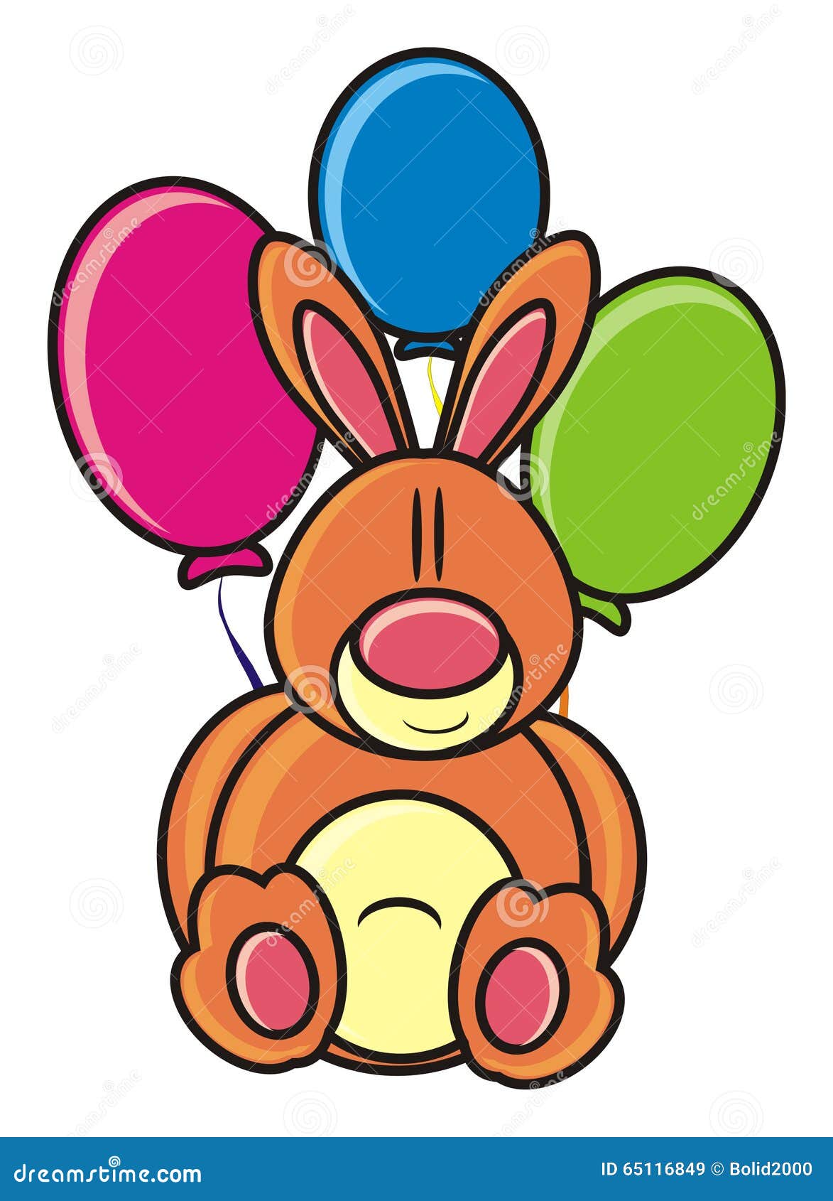 Rabbit stock illustration. Illustration of give, animal - 65116849