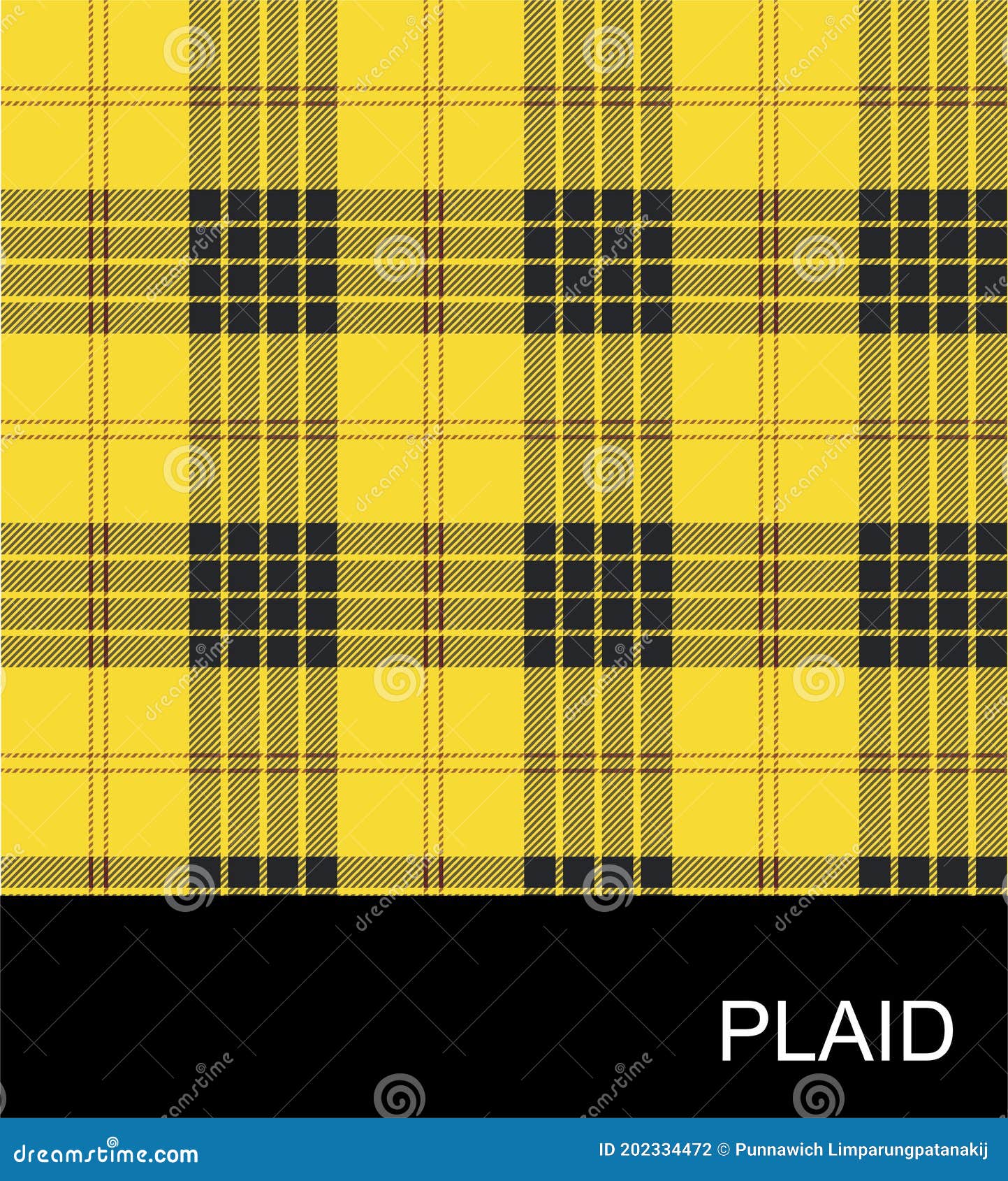 Scotch Pattern Fabric Set Plaid Stock Vector - Illustration of file ...