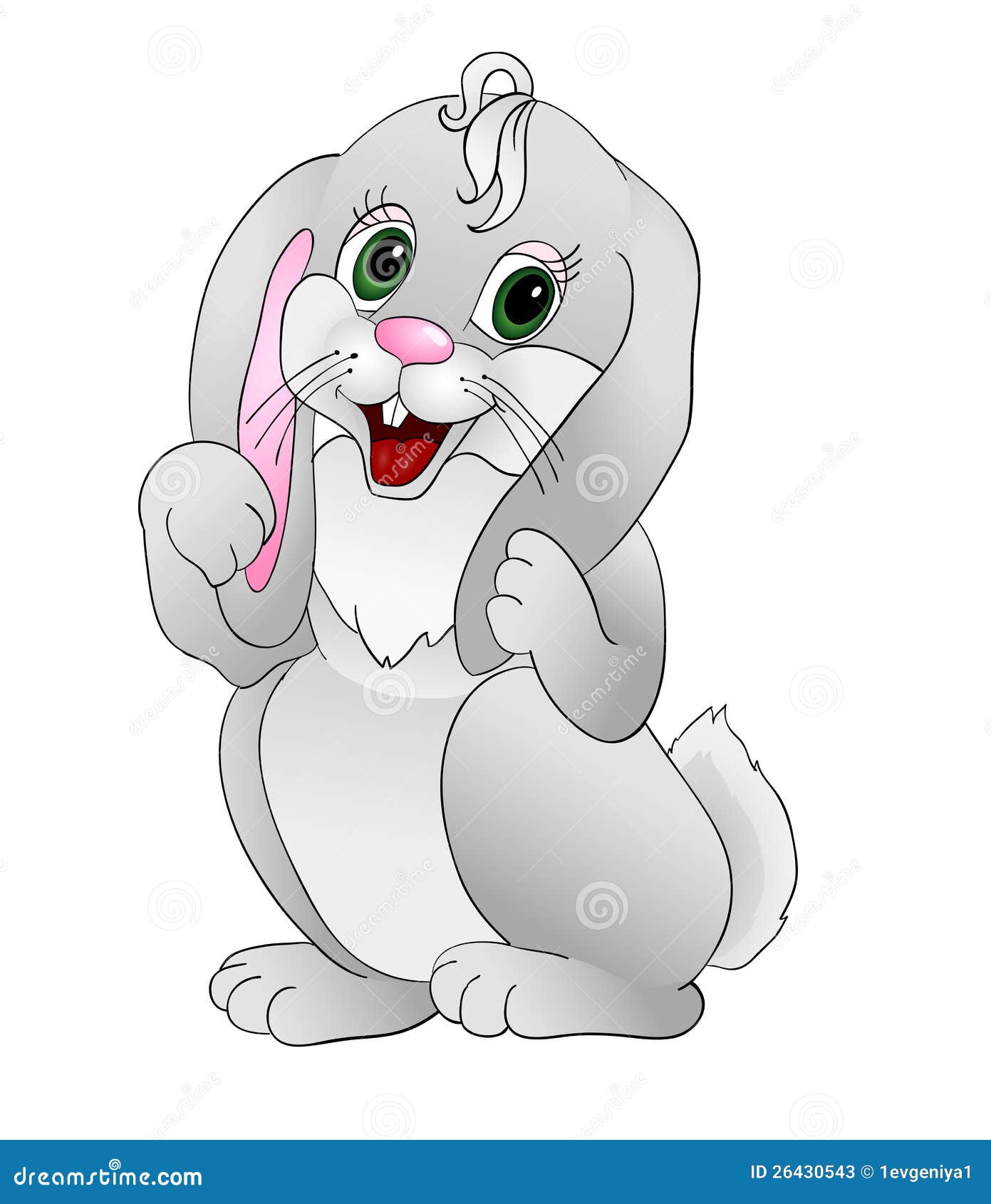 Rabbit cartoon stock vector. Illustration of children - 26430543
