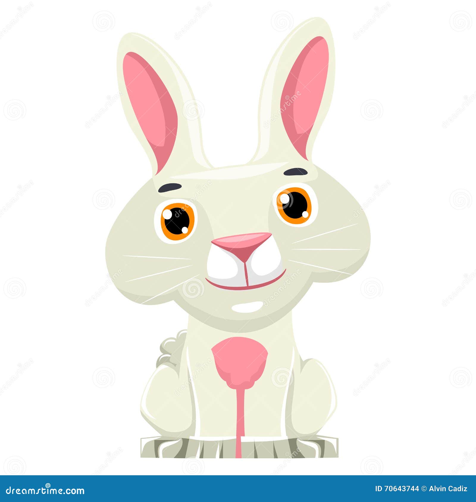Rabbit Cartoon stock vector. Illustration of small, season - 70643744
