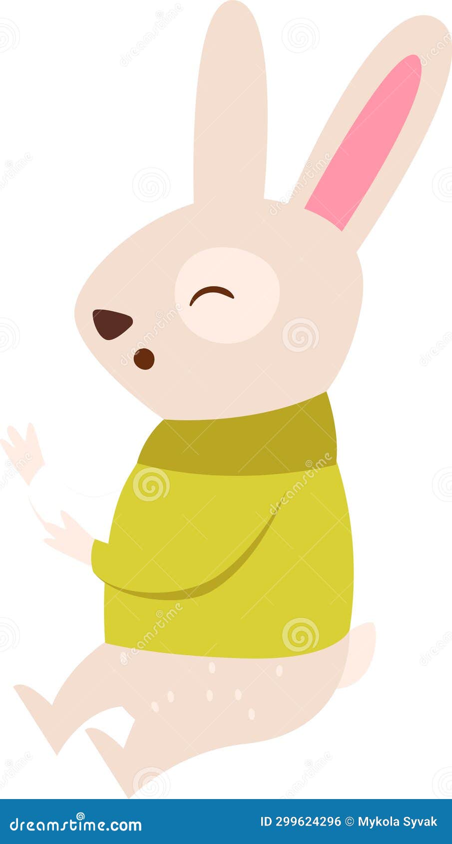 Rabbit Character Cartoon stock illustration. Illustration of happy ...