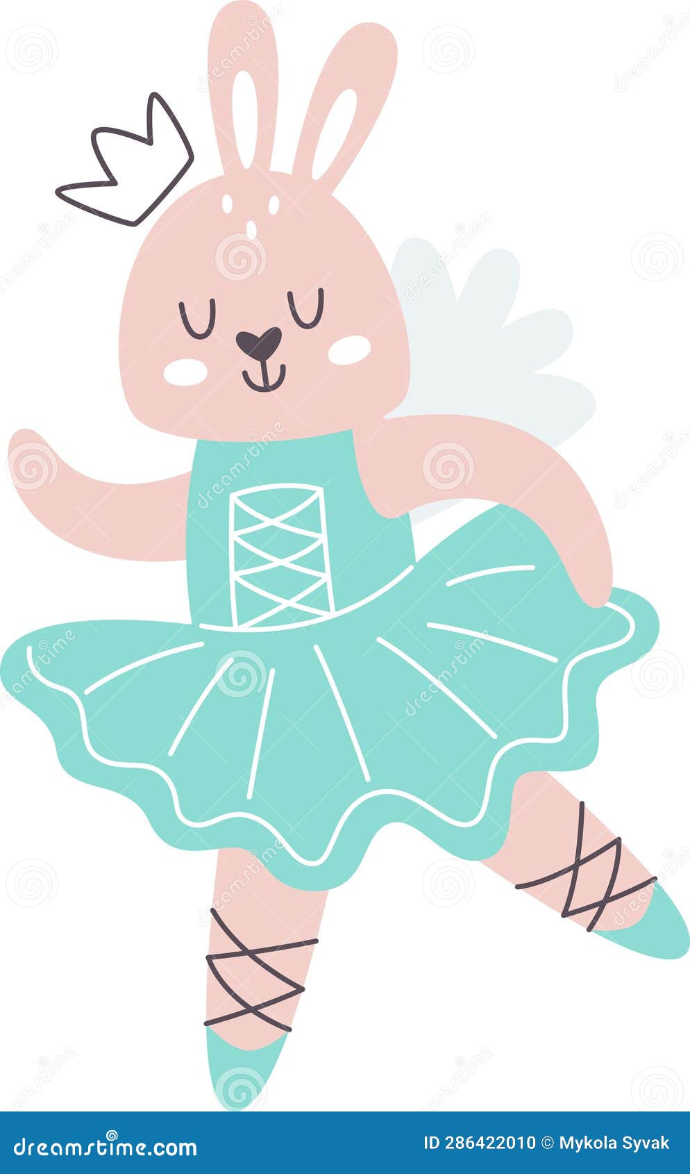 Rabbit Character Dancing stock illustration. Illustration of animal ...