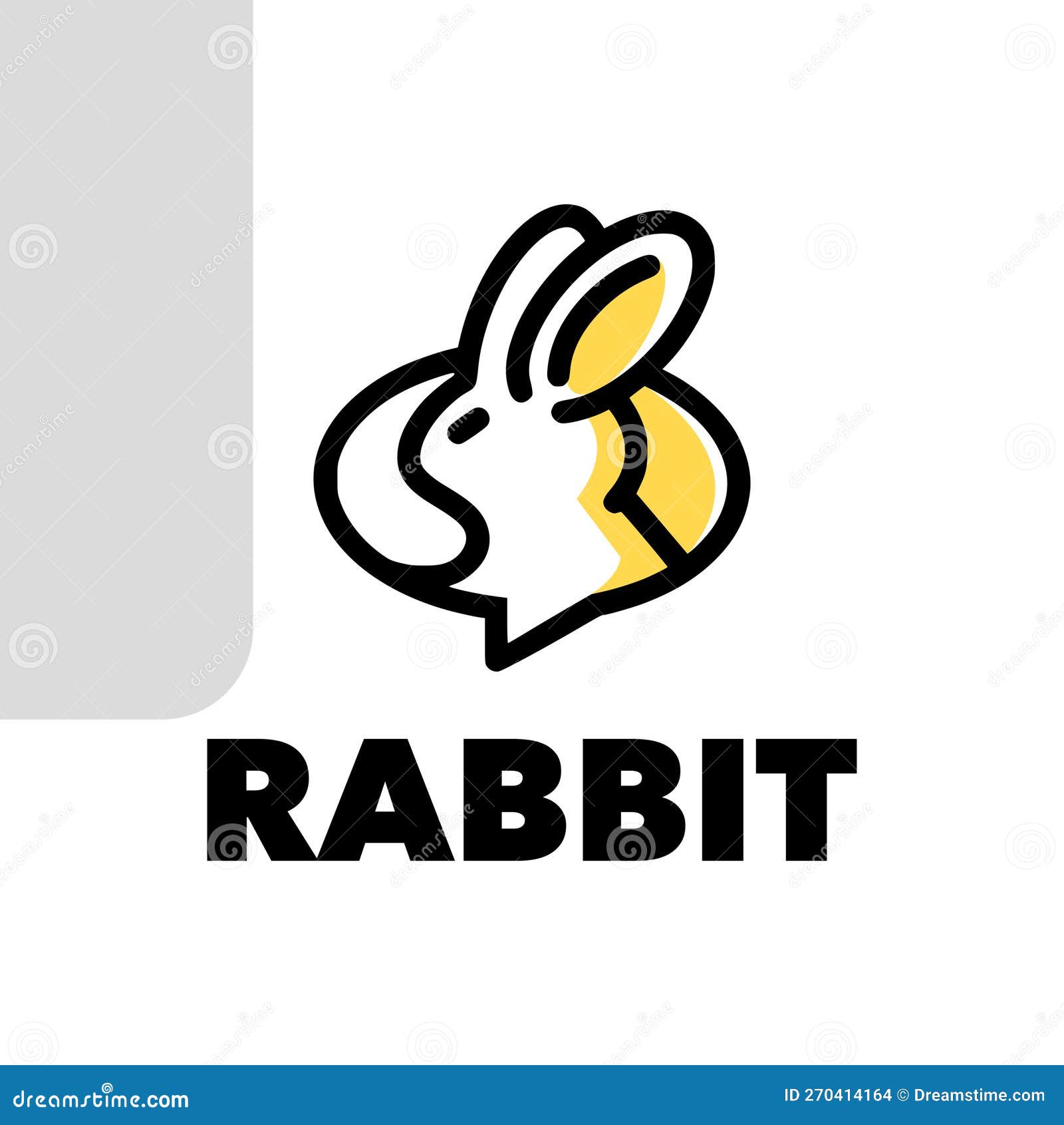 Rabbit chat stock vector. Illustration of chat, answer - 270414164
