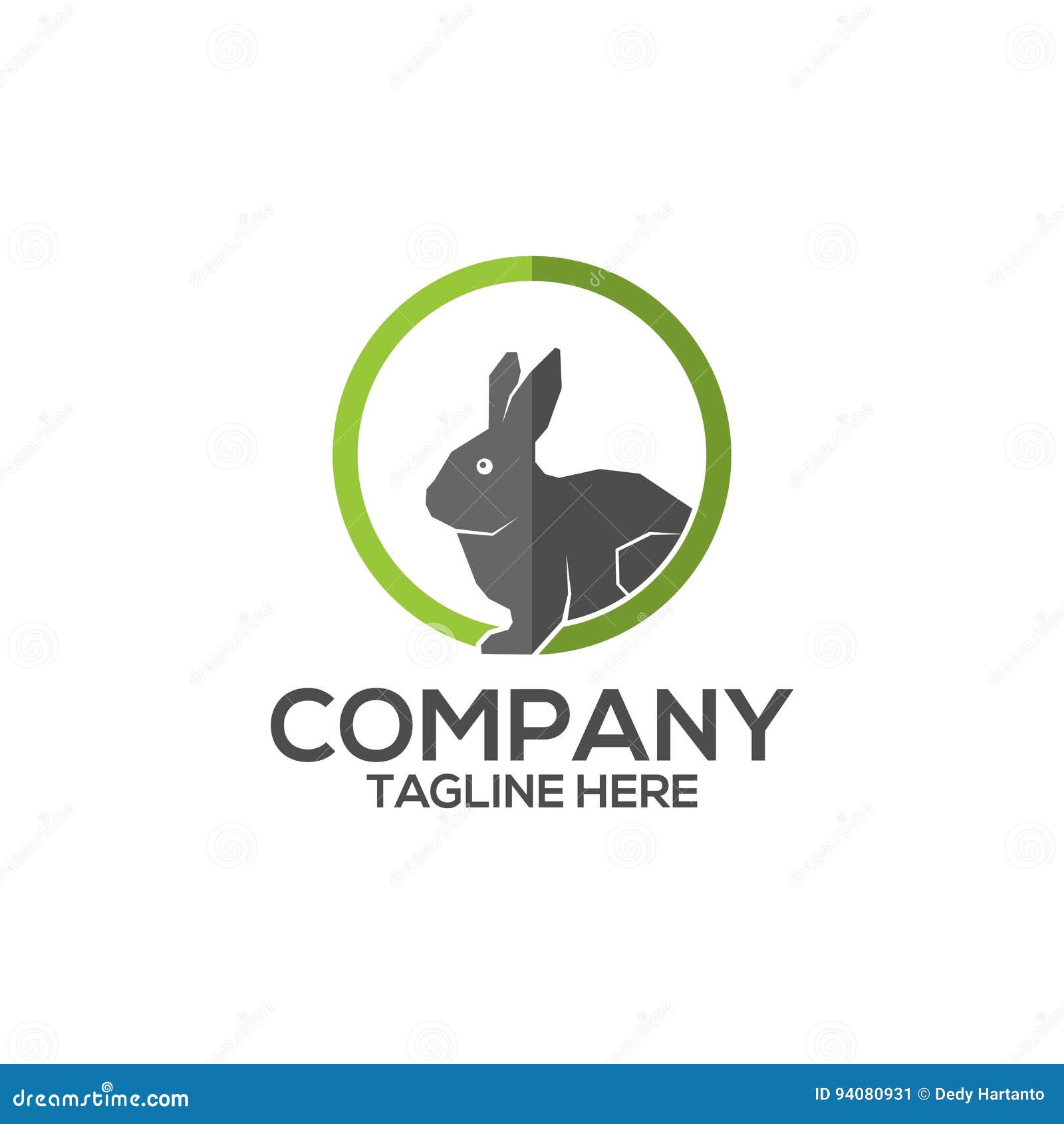 Rabbit in Circle Hole Icon Vector Logo Stock Vector - Illustration of ...