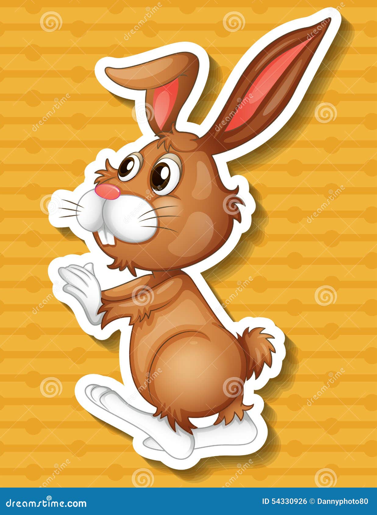Rabbit stock vector. Illustration of graphic, bunny, pattern - 54330926