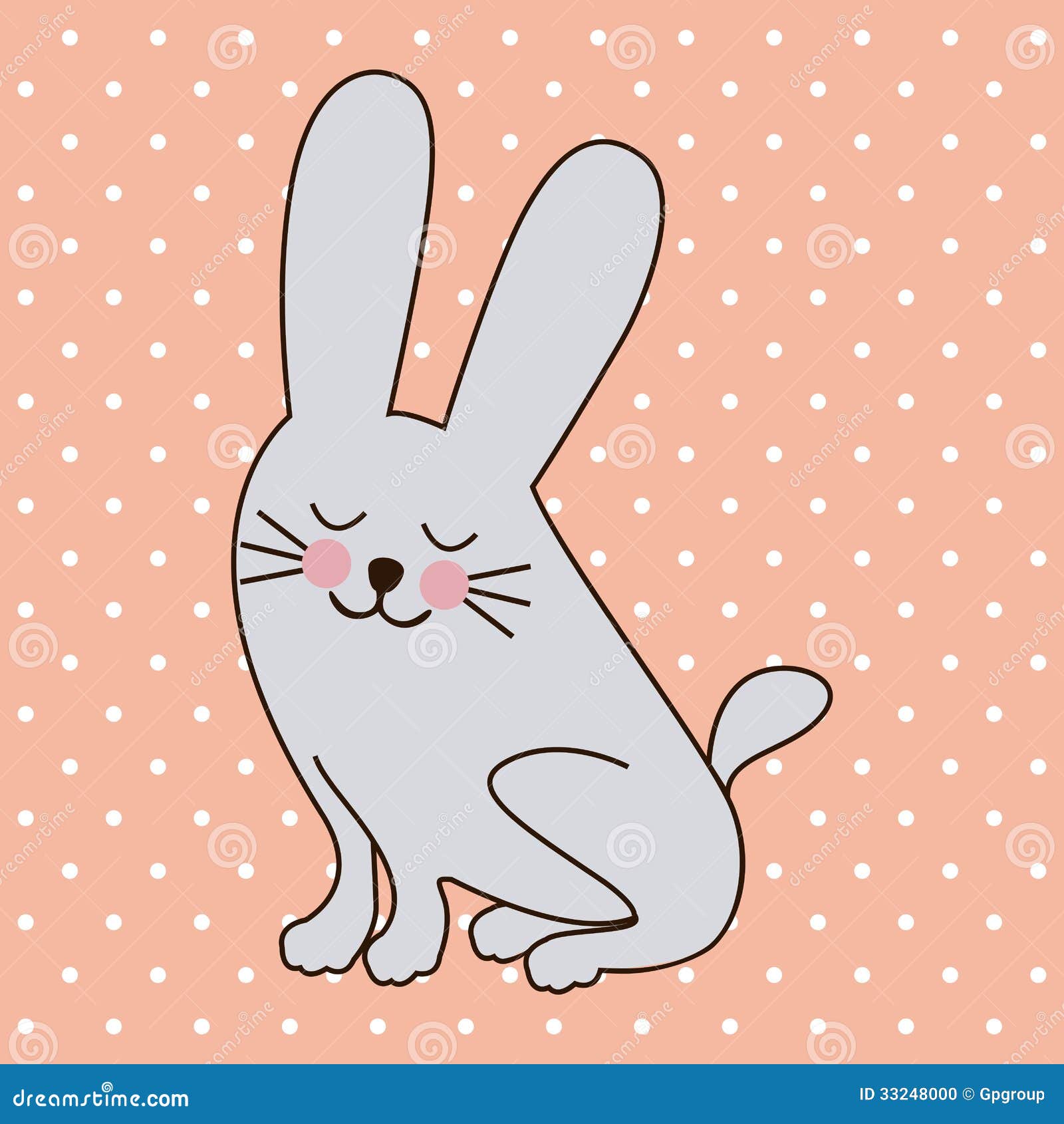 Rabbit design stock vector. Illustration of graphic, pretty - 33248000