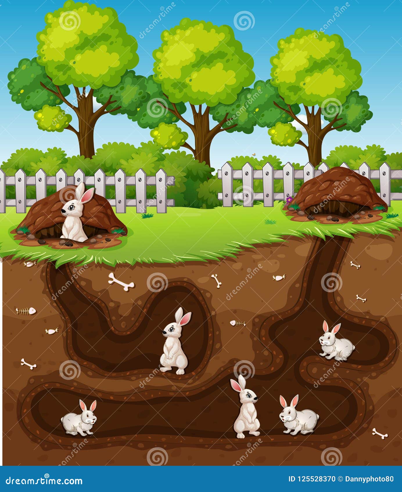 Rabbit Digging Stock Illustrations – 30 Rabbit Digging Stock ...