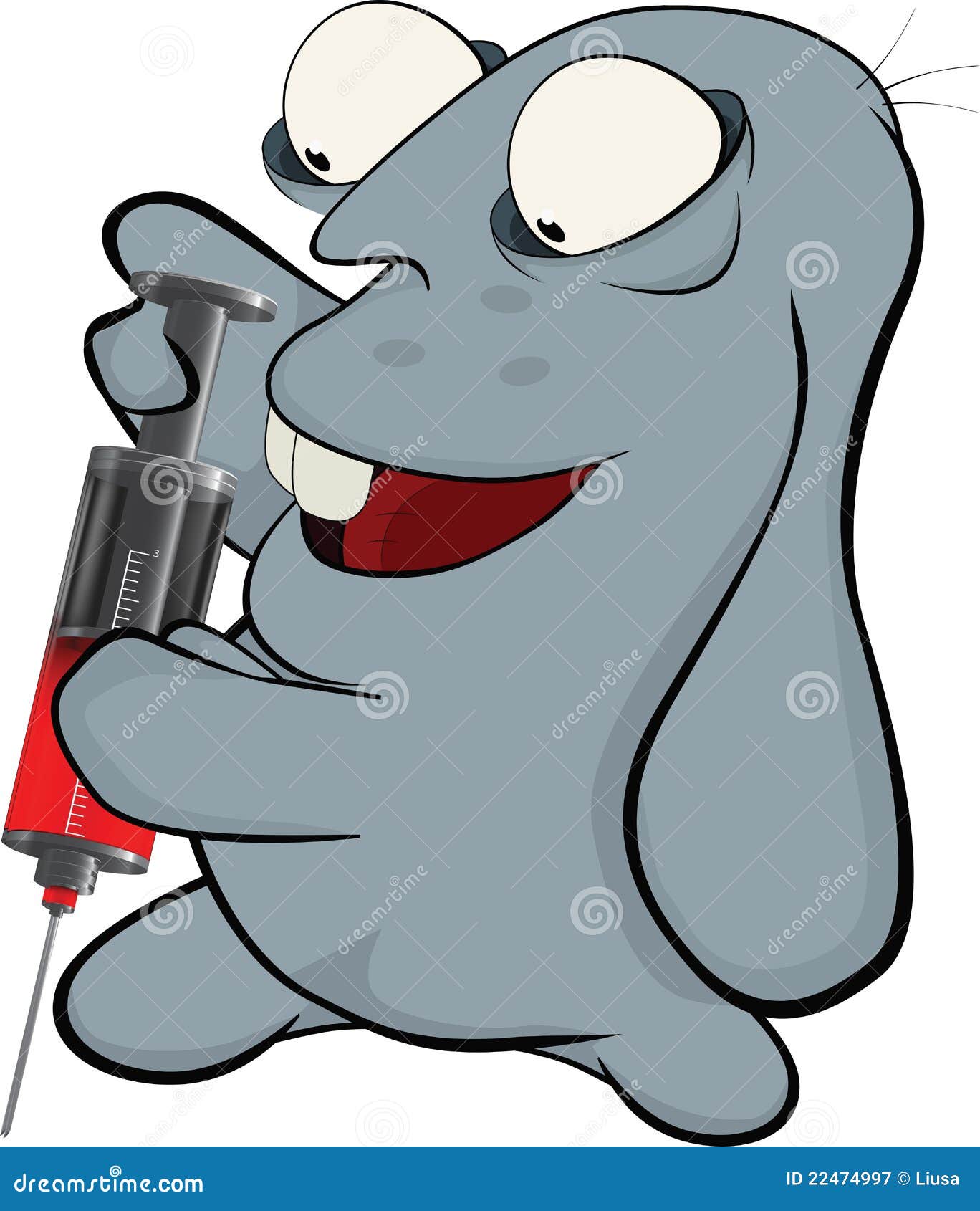 Rabbit the doctor. Cartoon stock vector. Illustration of bunny - 22474997