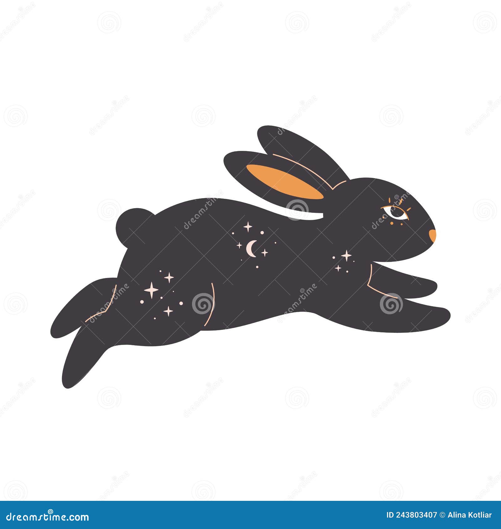 Rabbit with Esoteric, Mystic, Magician Elements. Year of the Rabbit ...