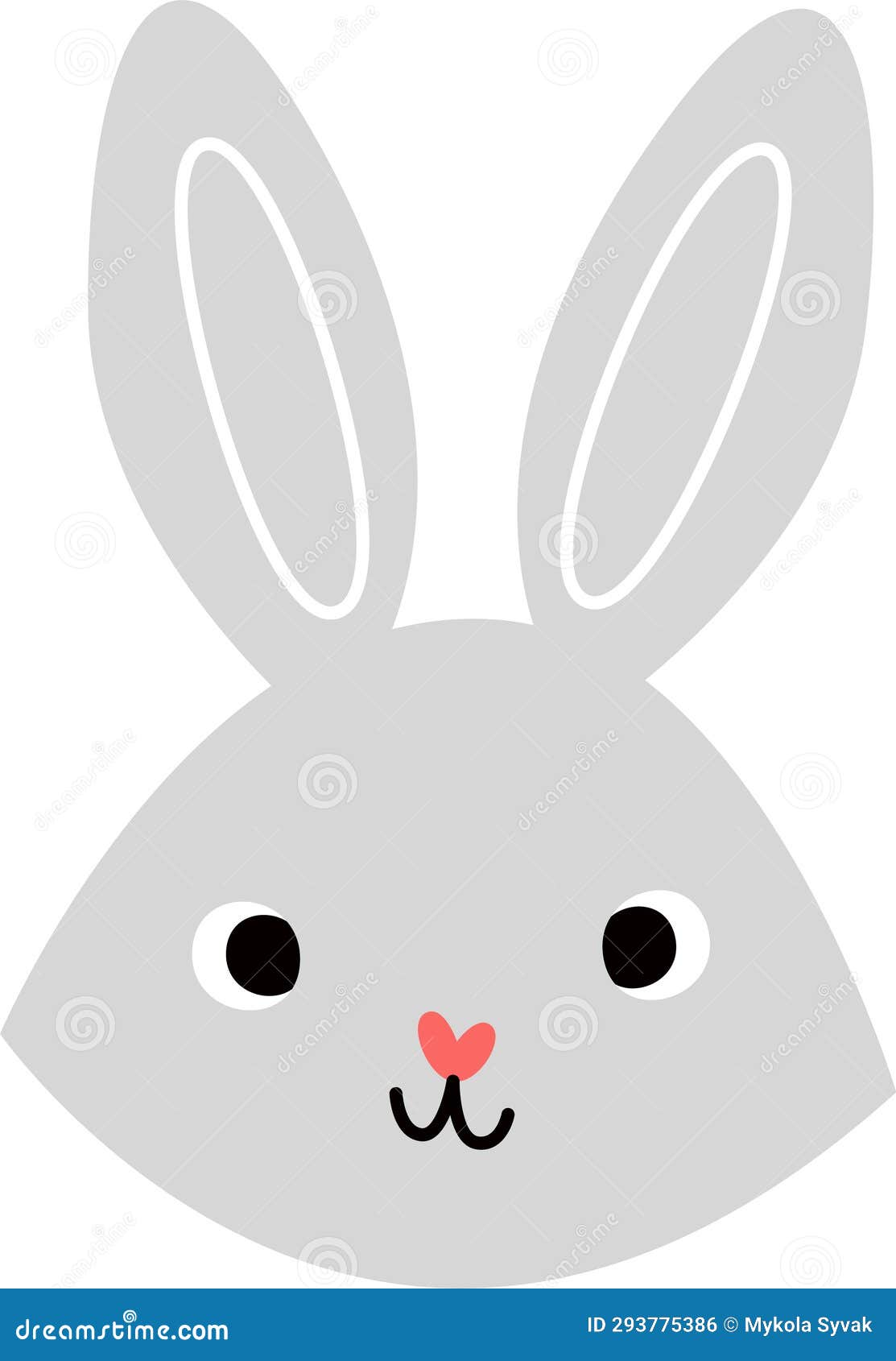 Rabbit Face Icon stock vector. Illustration of wildlife - 293775386