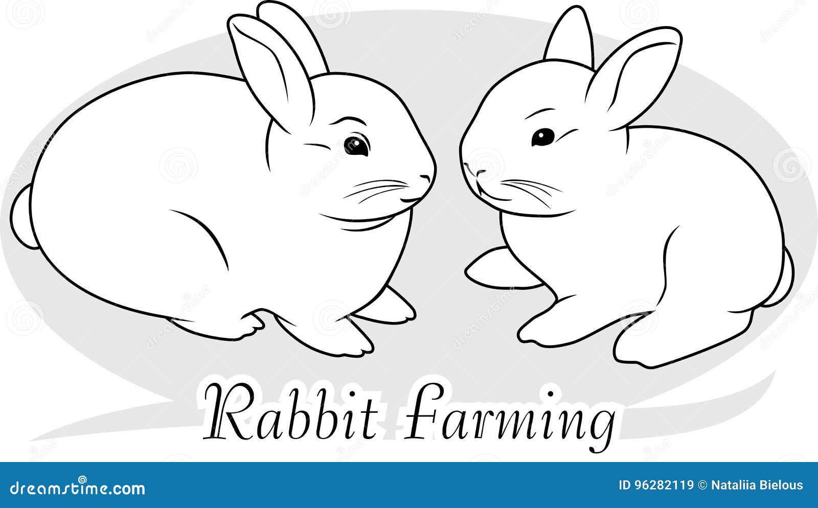 Rabbit Farming. Icon for Design Stock Vector - Illustration of ...