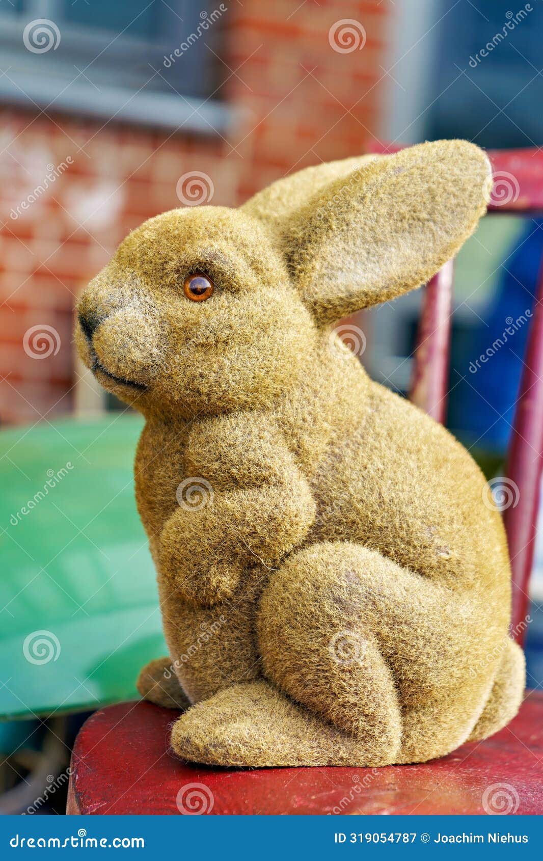 Rabbit Figurine on Display at a Flea Market Stock Image - Image of ...