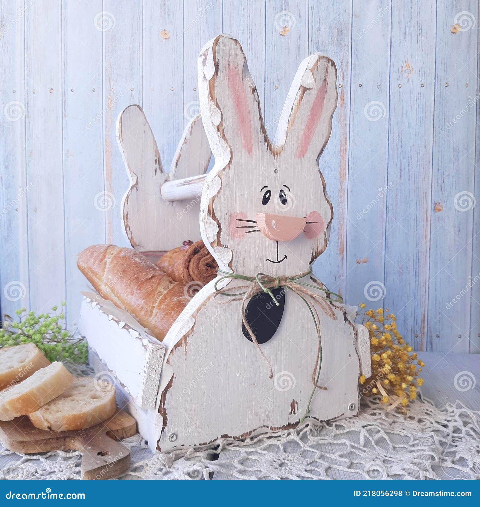 Rabbit food box stock photo. Image of sculpture, food - 218056298