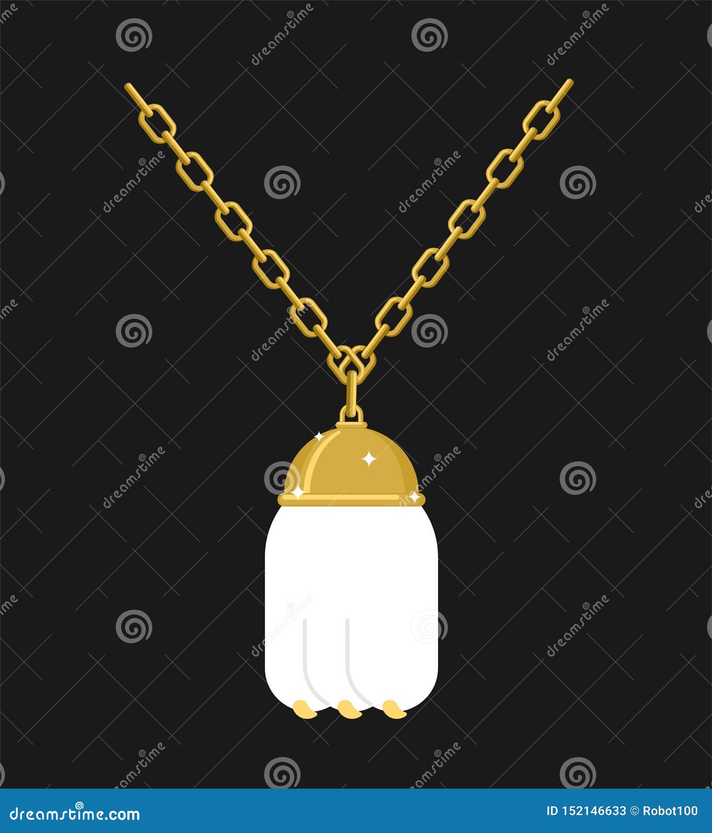 Rabbit Foot Talisman for Good Luck Isolated. Vector Illustration Stock ...