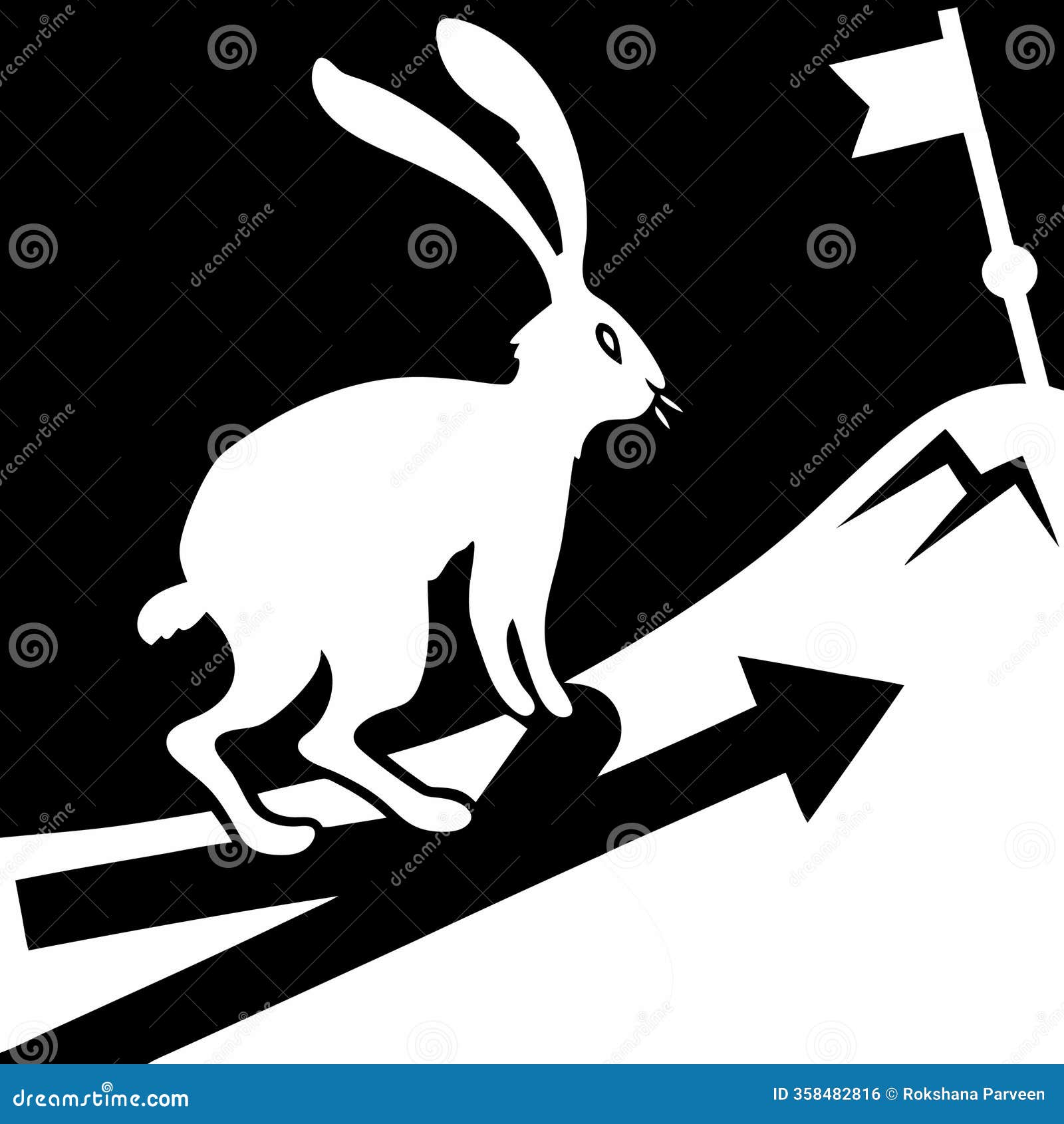 Rabbit , Full Body Realistic Image, White Background Stock Illustration ...