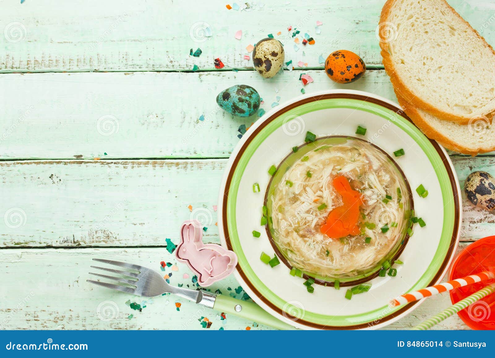Rabbit Galantine Aspic for Easter Stock Photo - Image of decorated ... Rabbit Galantine Aspic for Easter Stock Photo - Image of decorated ...