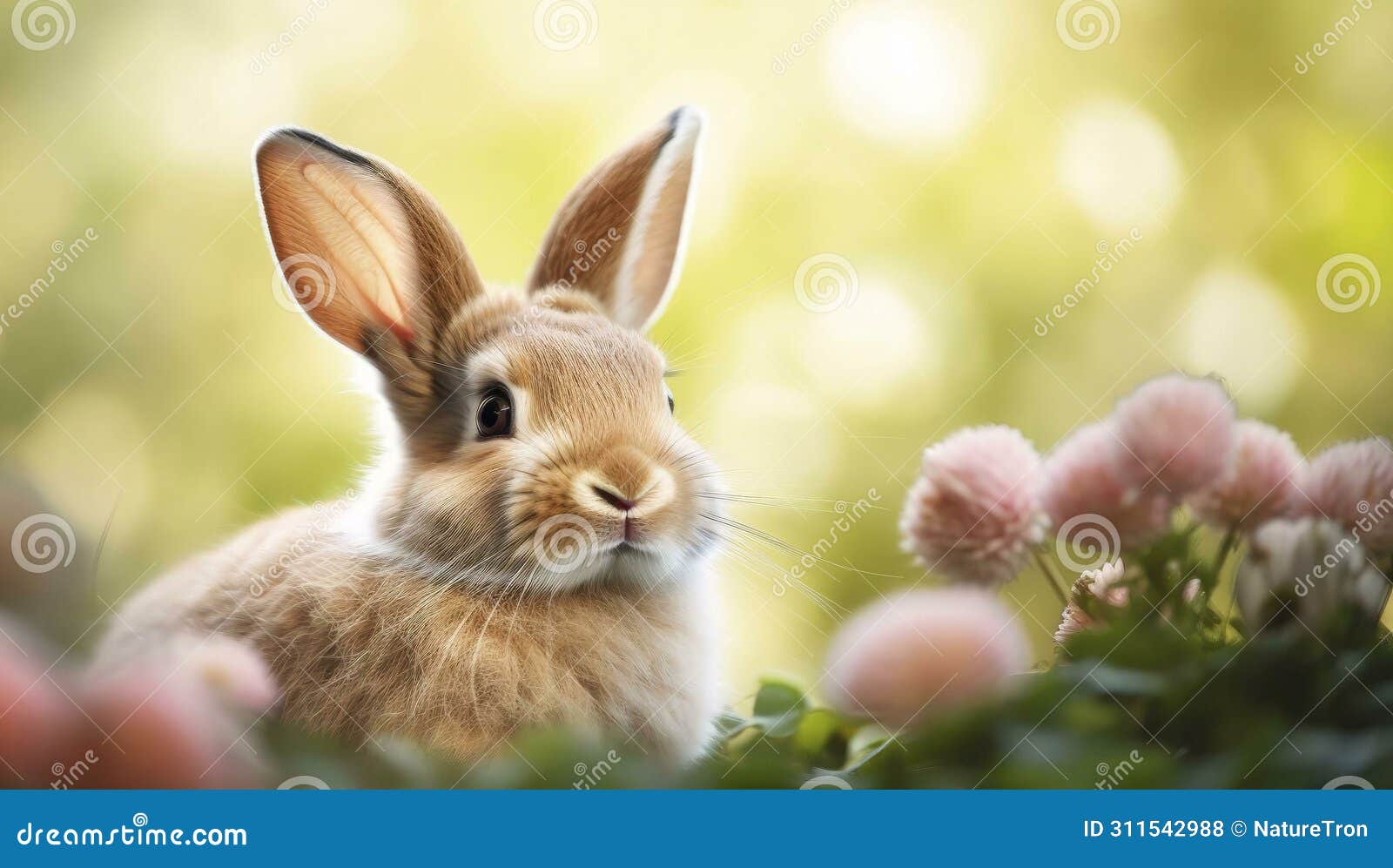 Rabbit in the Garden Easter Bunny in the Grass Rabbit in the Grass ...