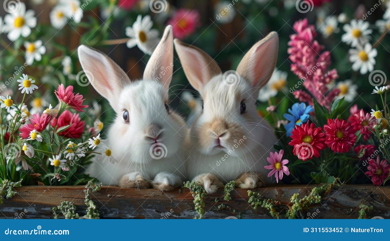 Rabbit in the Garden White Rabbit in the Garden Stock Illustration ...