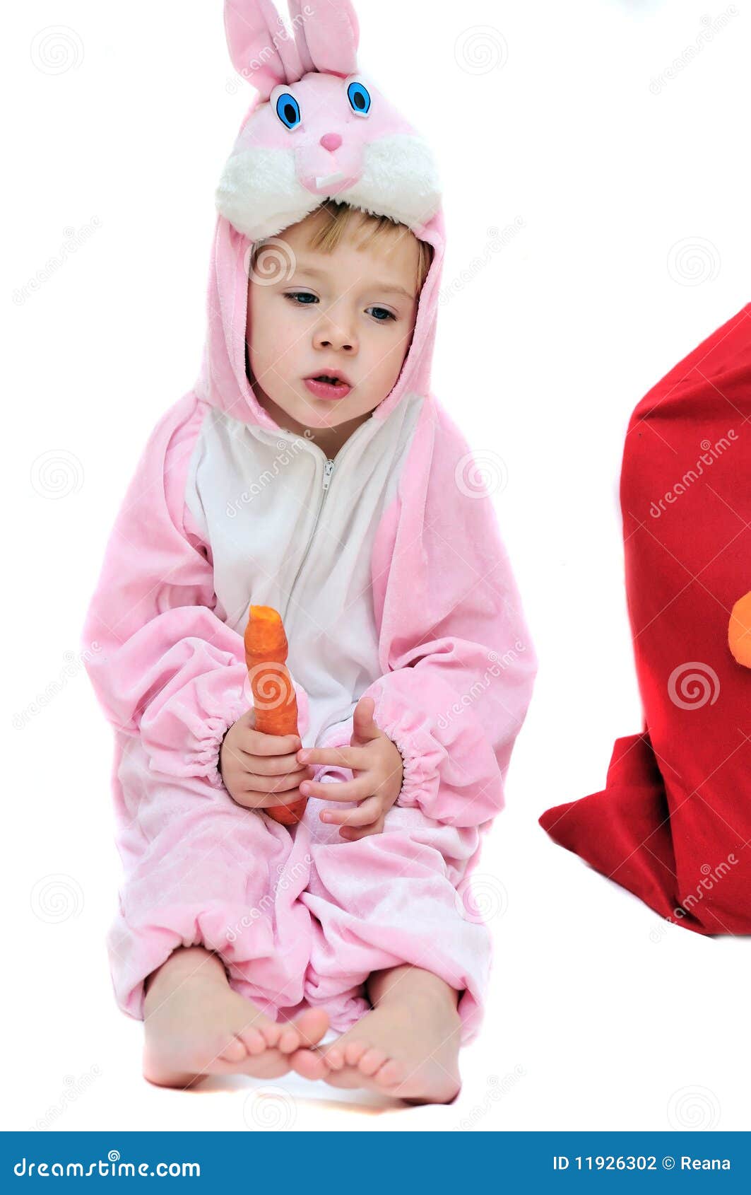 Rabbit girl stock photo. Image of christmas, child, likeness - 11926302