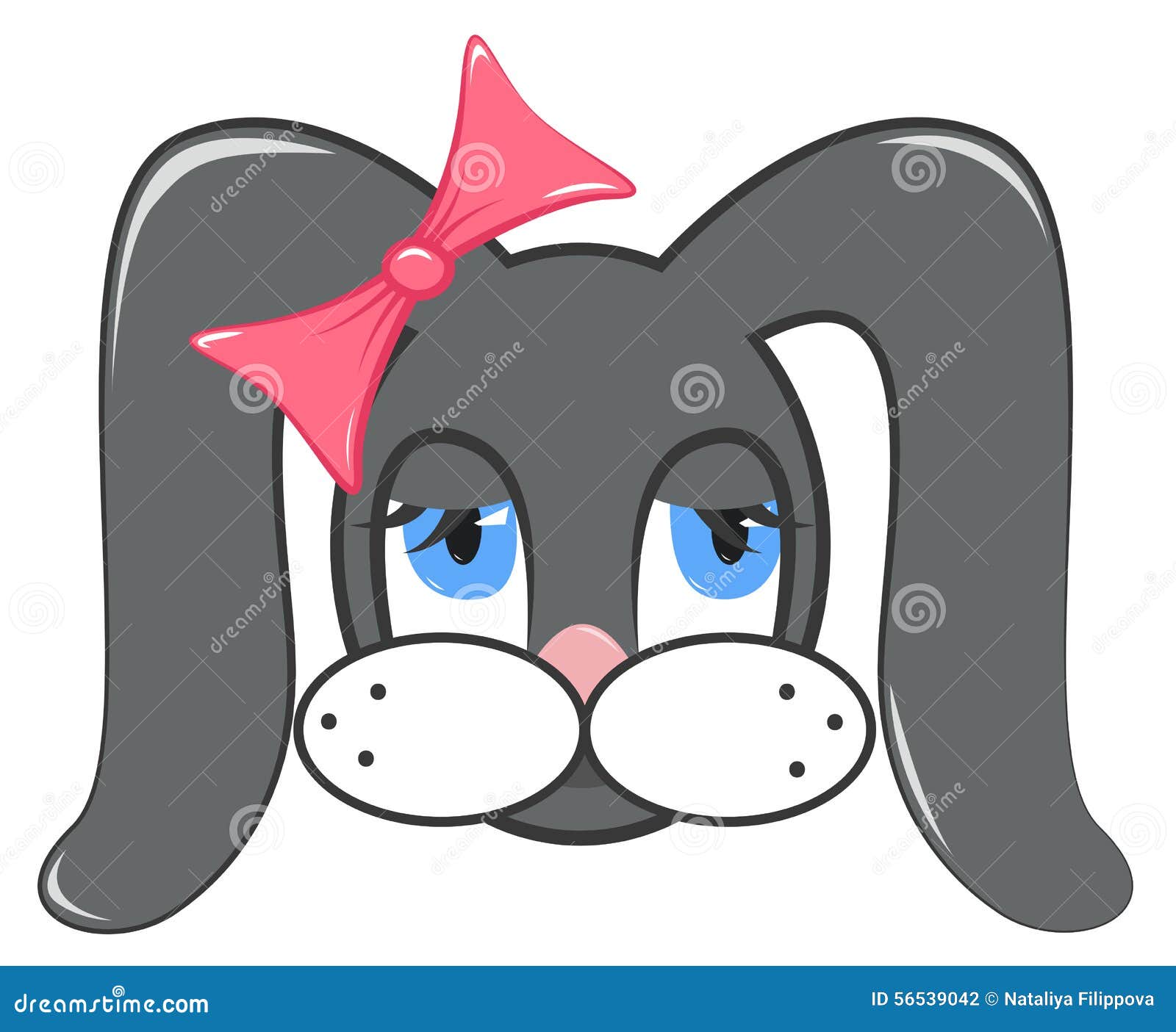 Rabbit girl stock vector. Illustration of cartoon, pink - 56539042