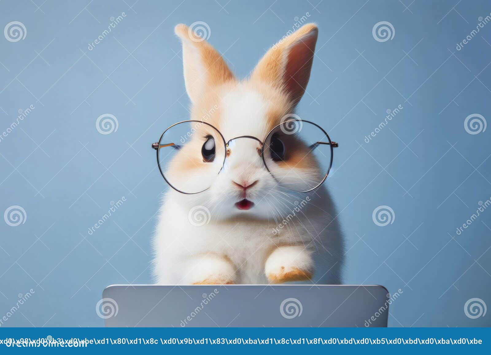 A Rabbit with Glasses and a Surprised Look on Her Face is Looking at a ...