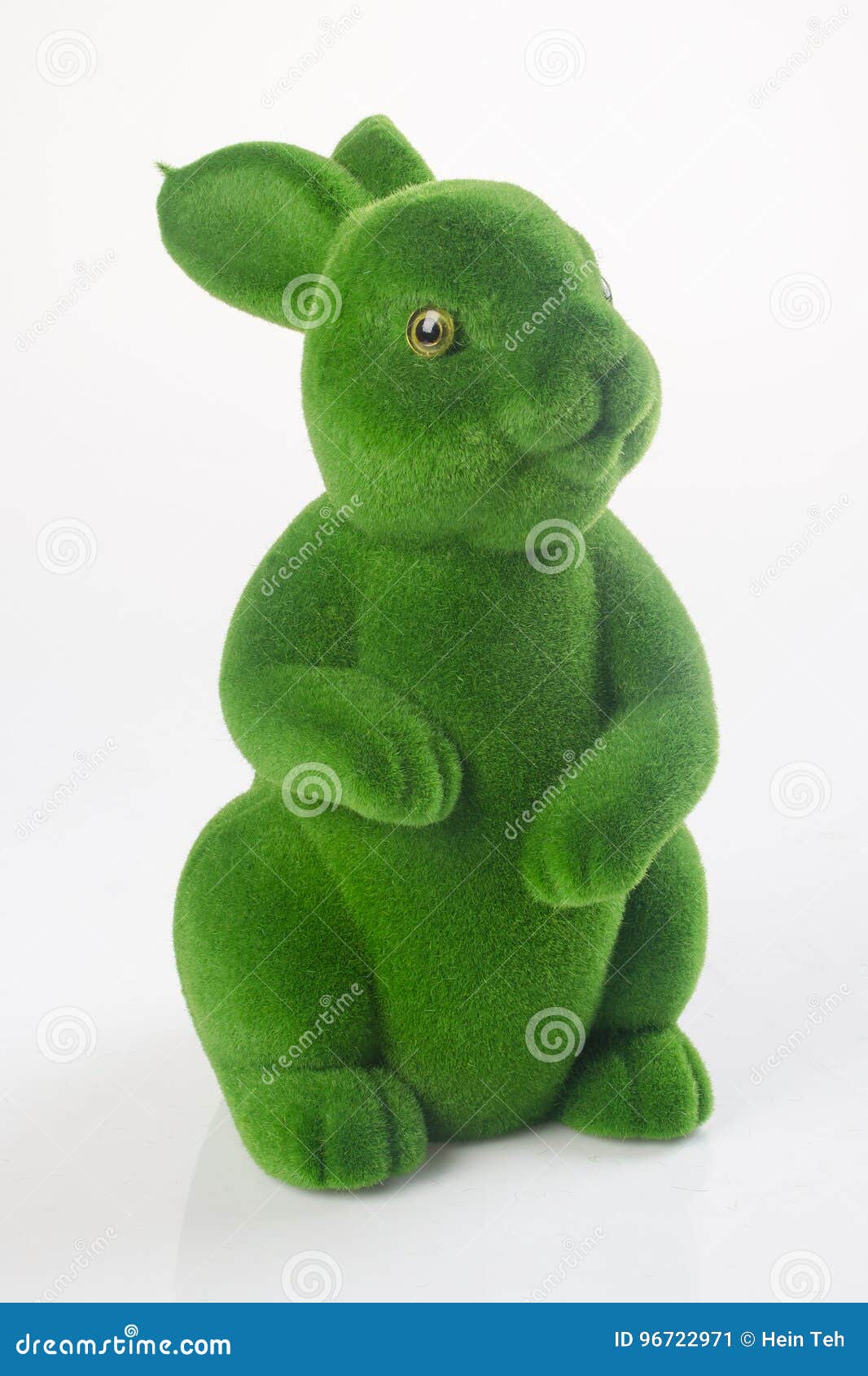 Rabbit or Green Rabbit on a Background. Stock Image - Image of grass ...