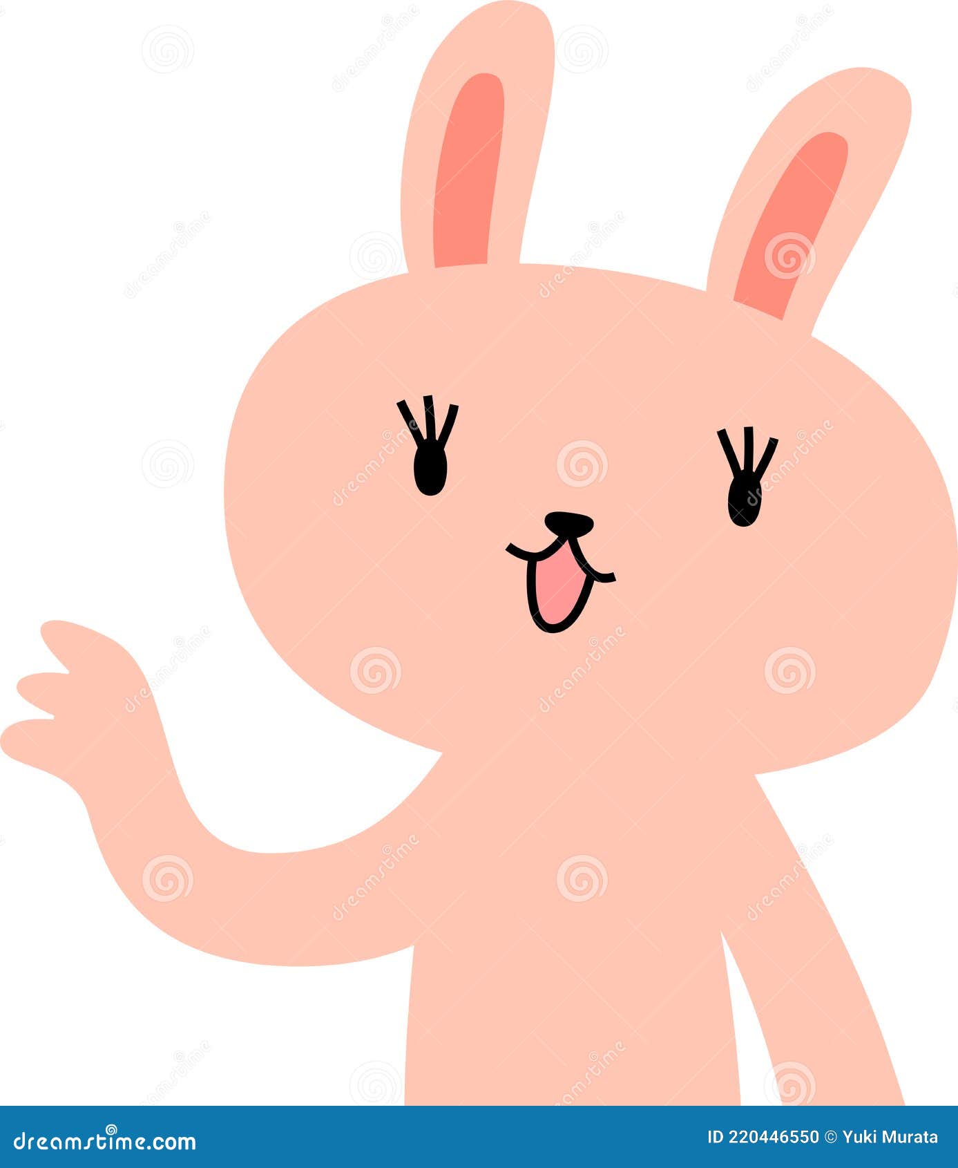 Rabbit that Guides You by Pointing Your Finger Stock Vector ...