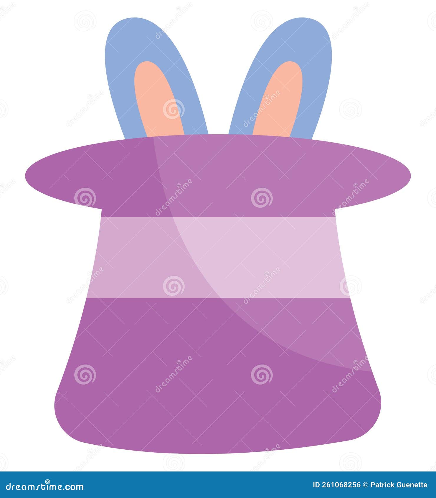 Rabbit in the hat, icon stock vector. Illustration of graphic - 261068256
