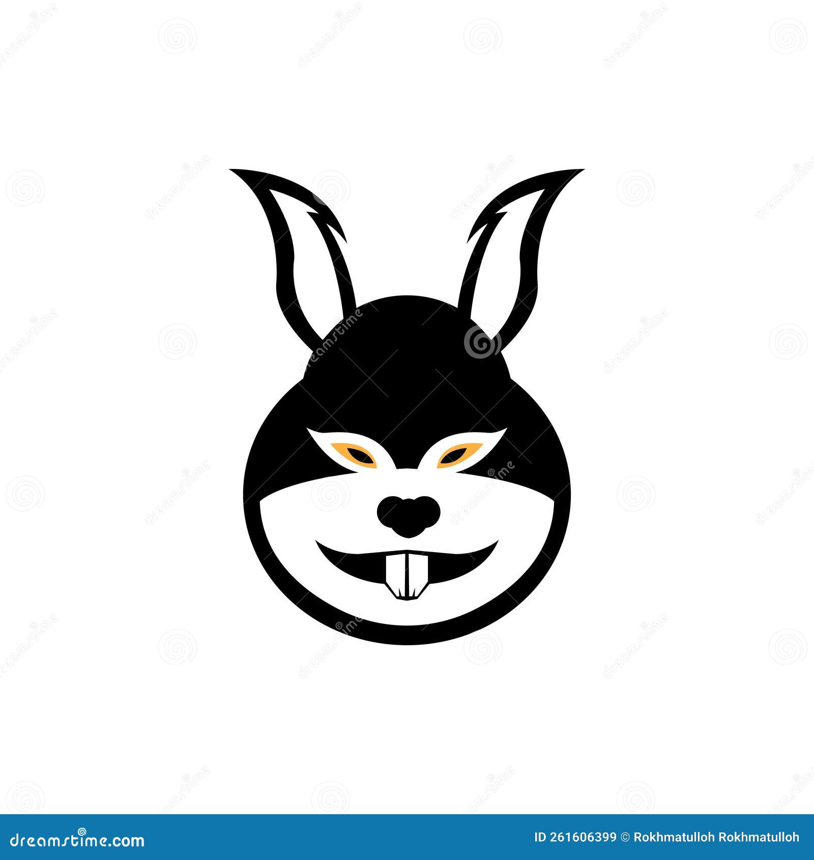 Rabbit Head Icon Logo Design Vector Illustration Stock Vector ...
