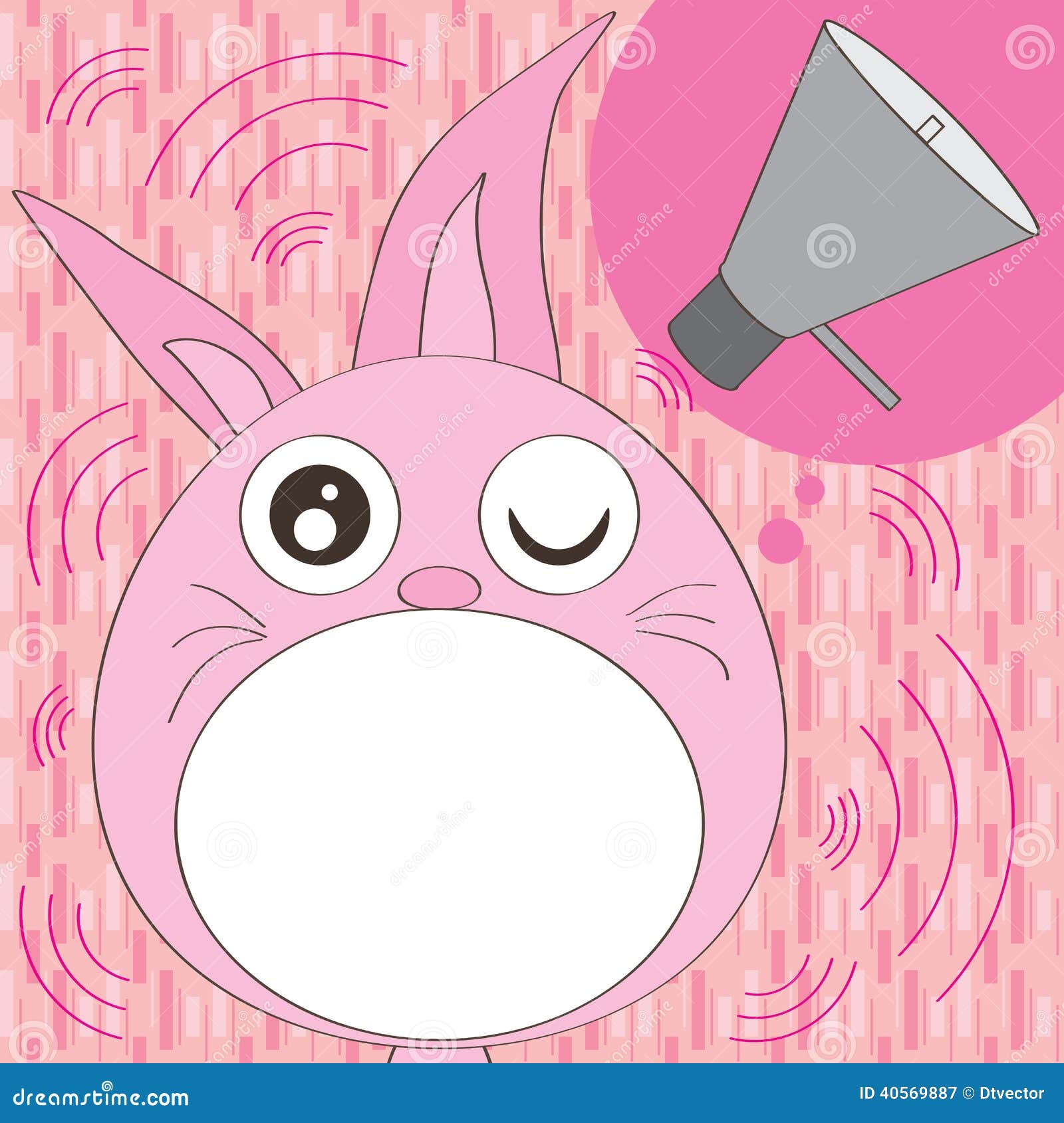 Rabbit Hear Speak stock vector. Illustration of board - 40569887