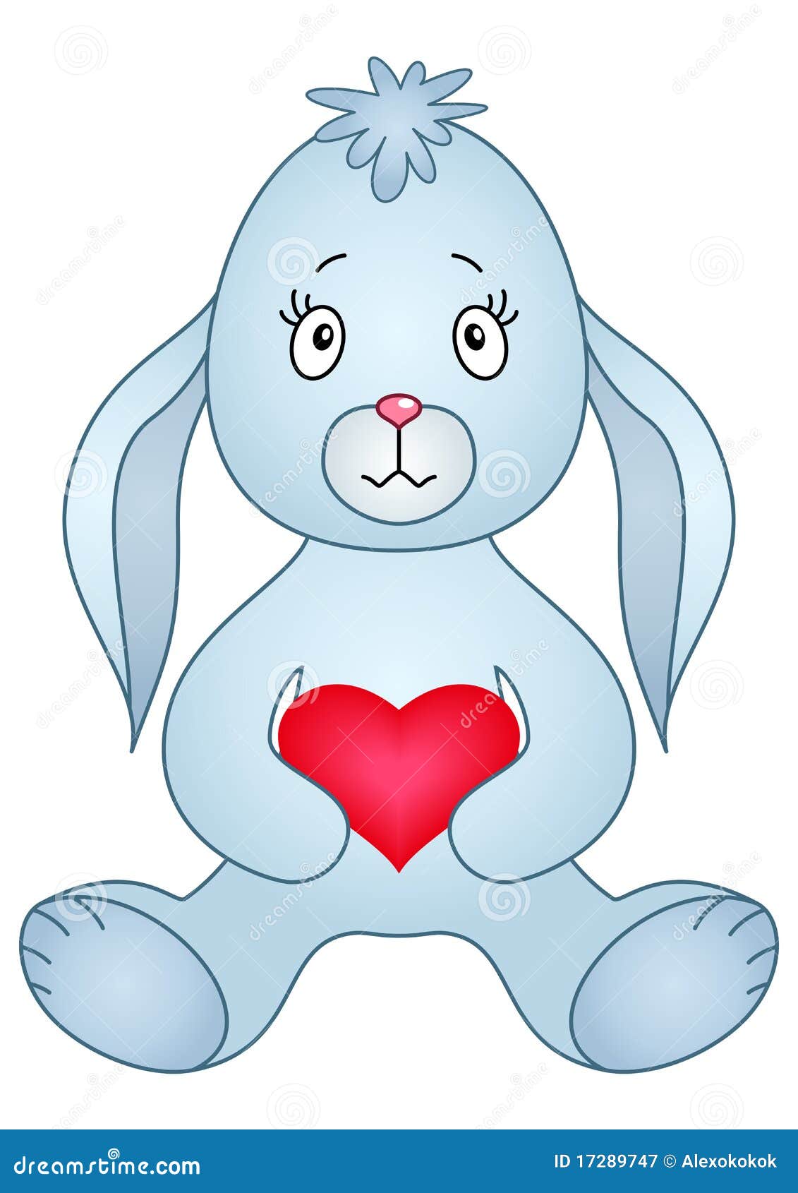 Rabbit With Heart Royalty Free Stock Photography - Image: 17289747