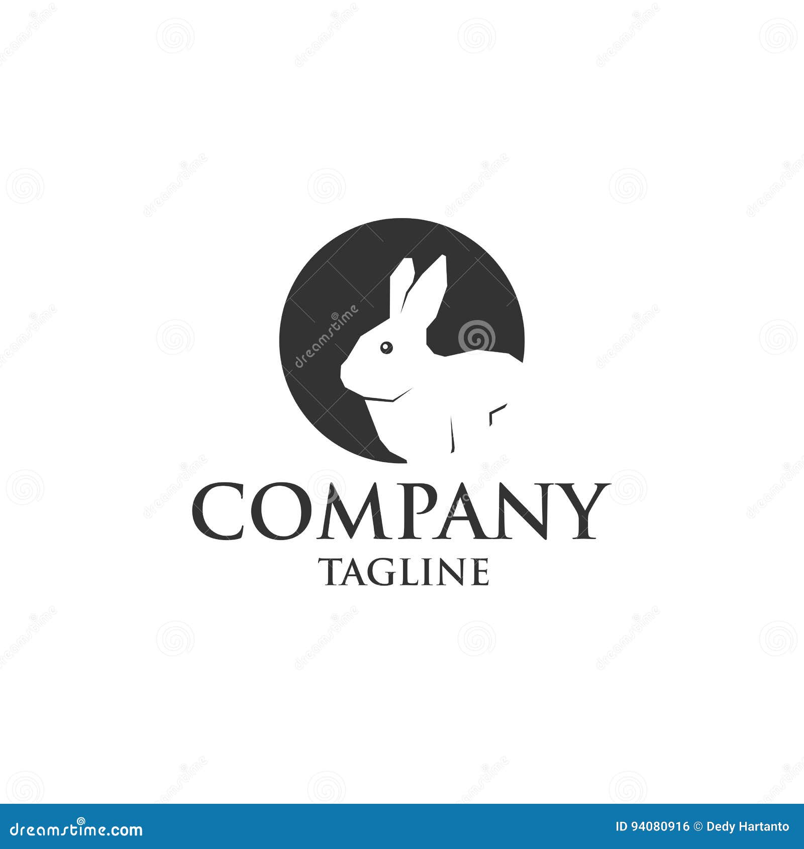 Rabbit in Hole Icon Vector Logo Stock Vector - Illustration of easter ...