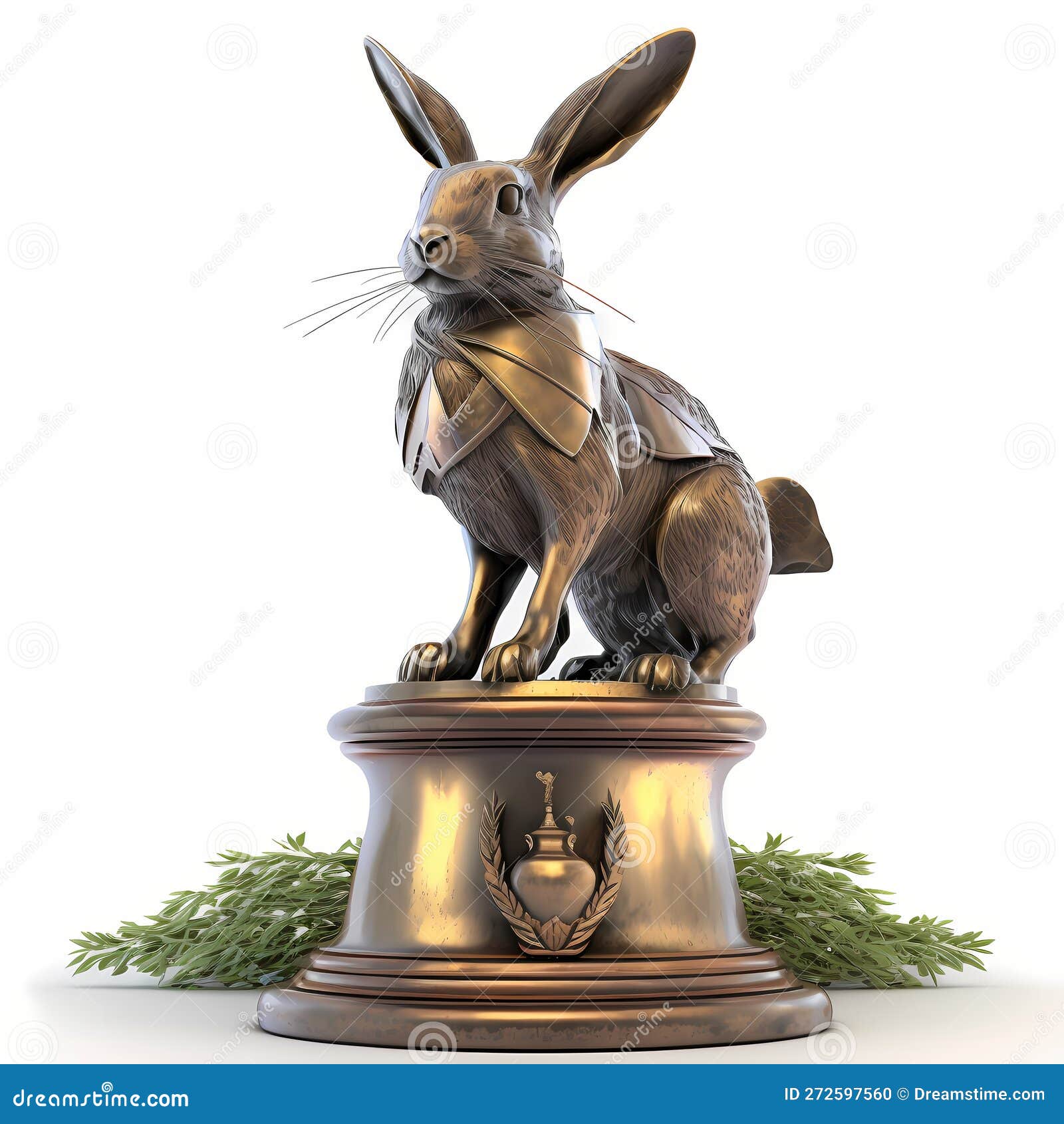 Rabbit Hunter Trophy. Generative AI Stock Illustration - Illustration ...